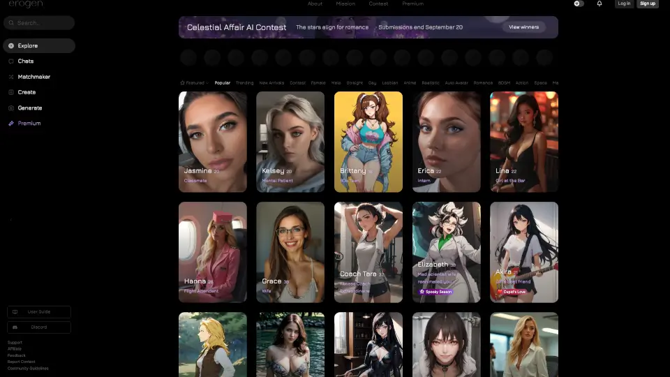 Erota: AI-Powered Custom Erotic Stories for Your Wildest Fantasies | SeekTool.ai Directory