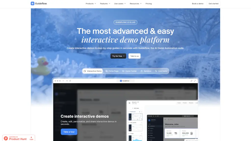 Guideflow es una plataforma de demostraciones interactivas que te ...