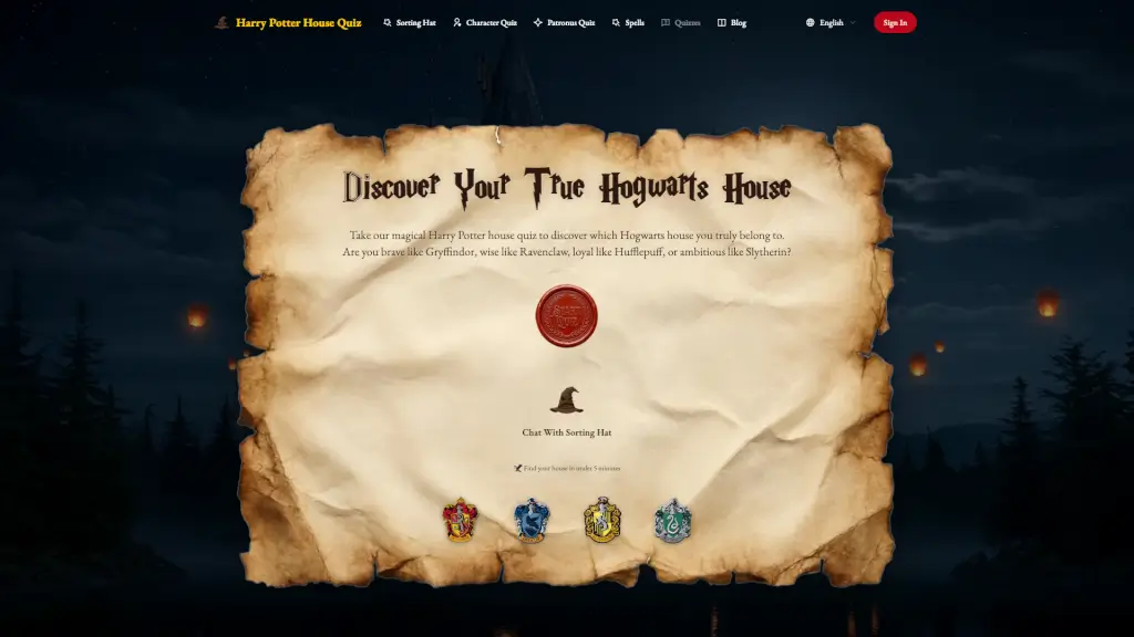 Free Harry Potter House Quiz: Descubra Sua Casa em Hogwarts | Diretório ...