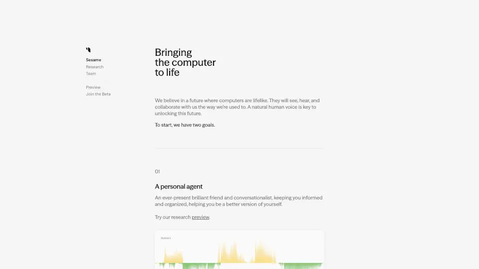 Sesame AI | Répertoire SeekTool.ai
